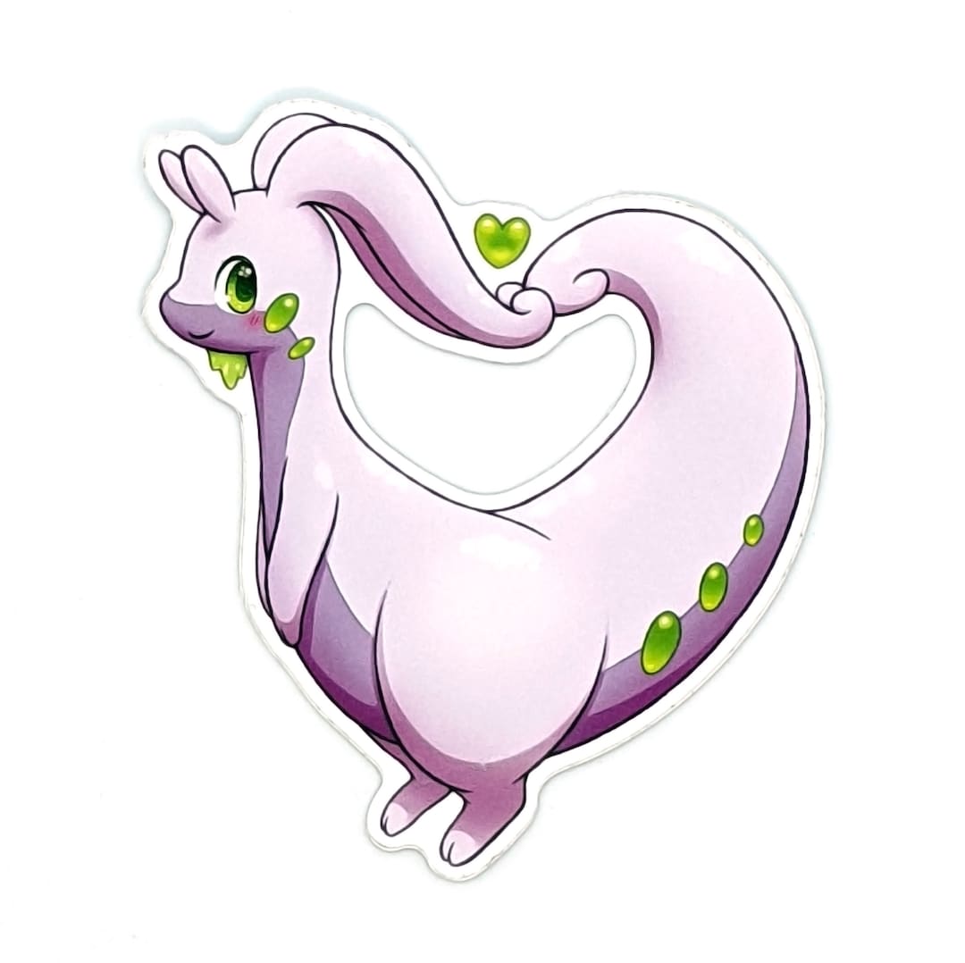 Goodra Heart Sticker - Pokemon Eco Paper/vinyl Stickers - Etsy