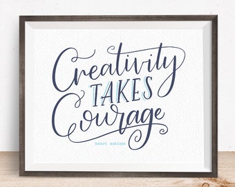 Henri Matisse Quote - Etsy