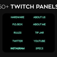 Green Gold Gradient Webcam Frame Overlay, Webcam Border, Premade Twitch ...