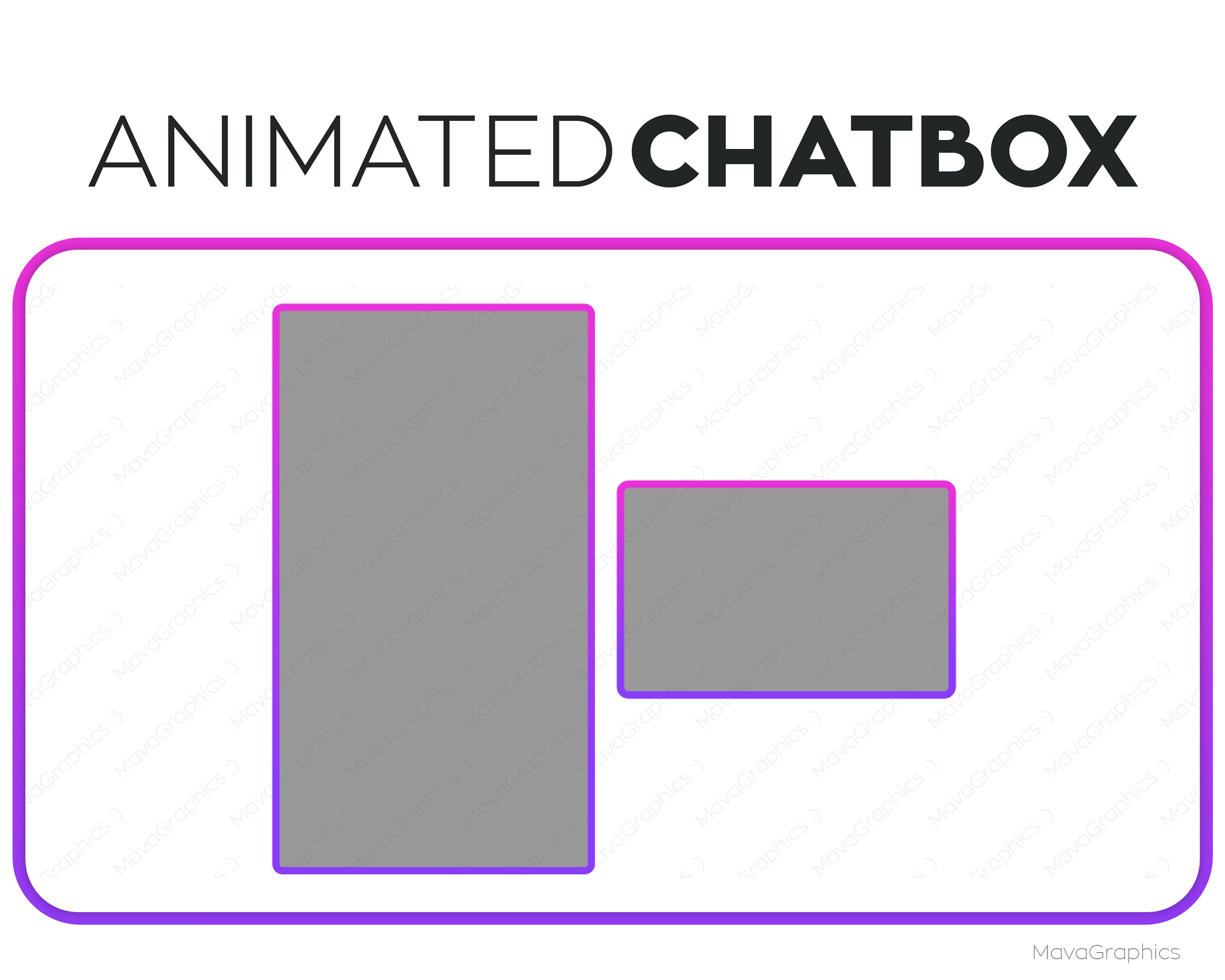 Purple Pink Chatbox Overlay for Streamers Premade Twitch - Etsy Canada
