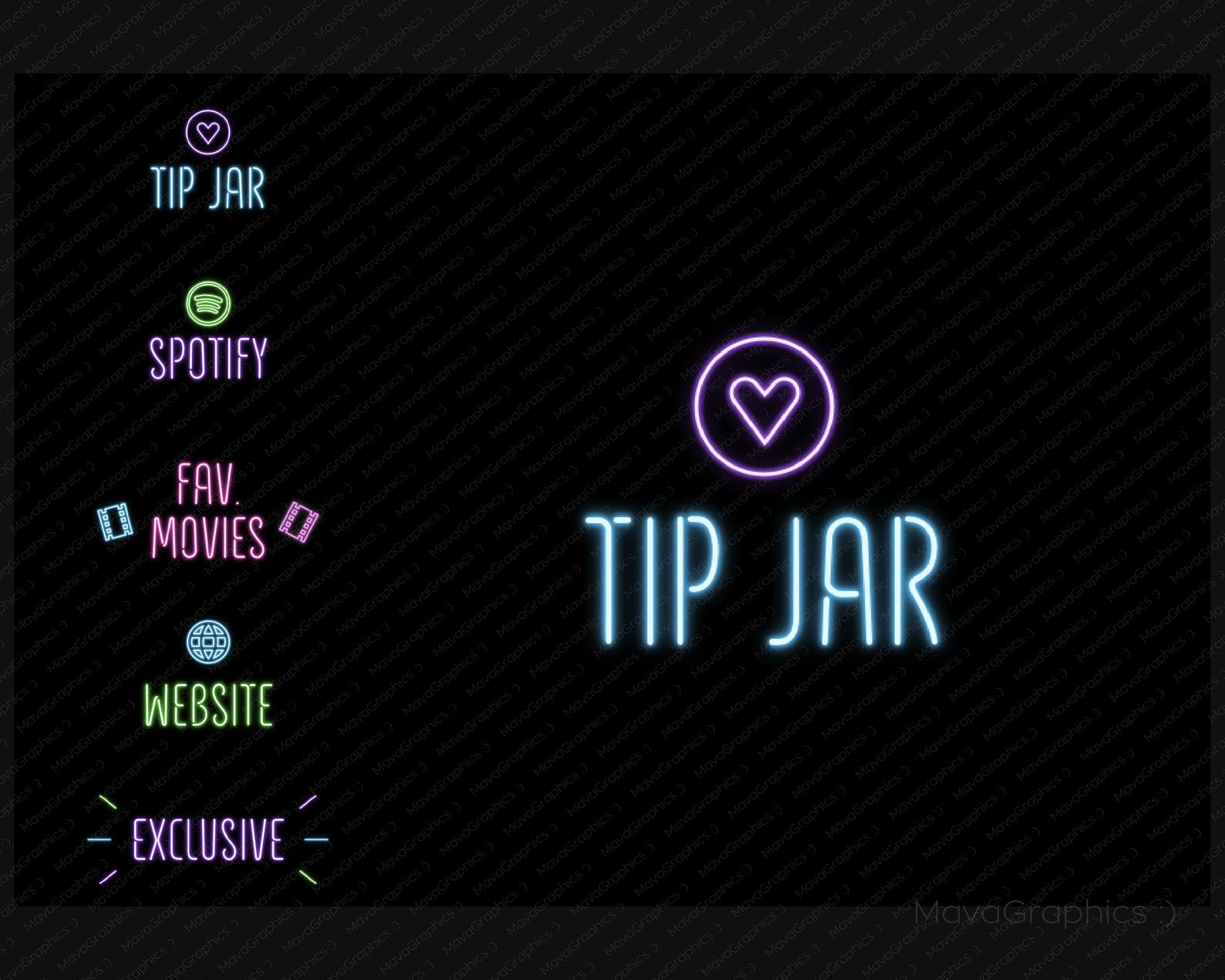 100 Twitch Panels Plus Icons and Numbers for Streaming | Twitch Panels ...