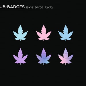 Pastel Weed Twitch Overlay for Live Streaming | Premade Twitch Overlay ...