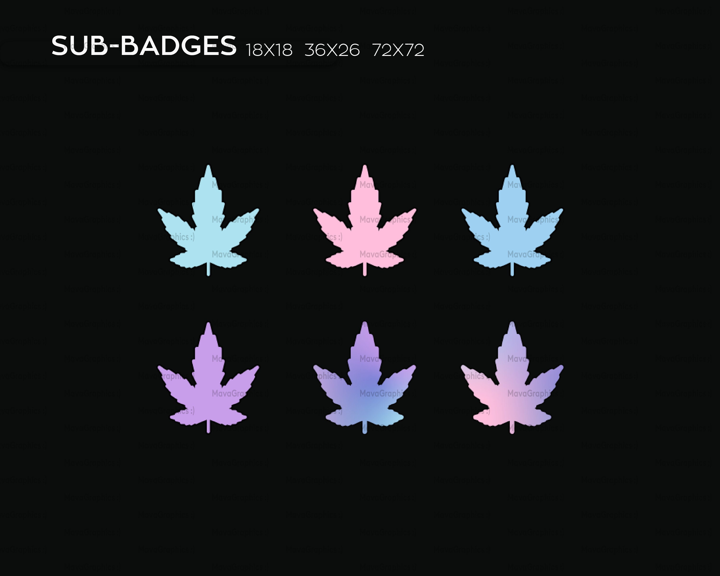 Pastel Weed Twitch Overlay for Live Streaming | Premade Twitch Overlay ...