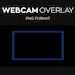 Dark Blue Webcam Frame Overlay, Webcam Border, Custom Twitch Streamlabs ...