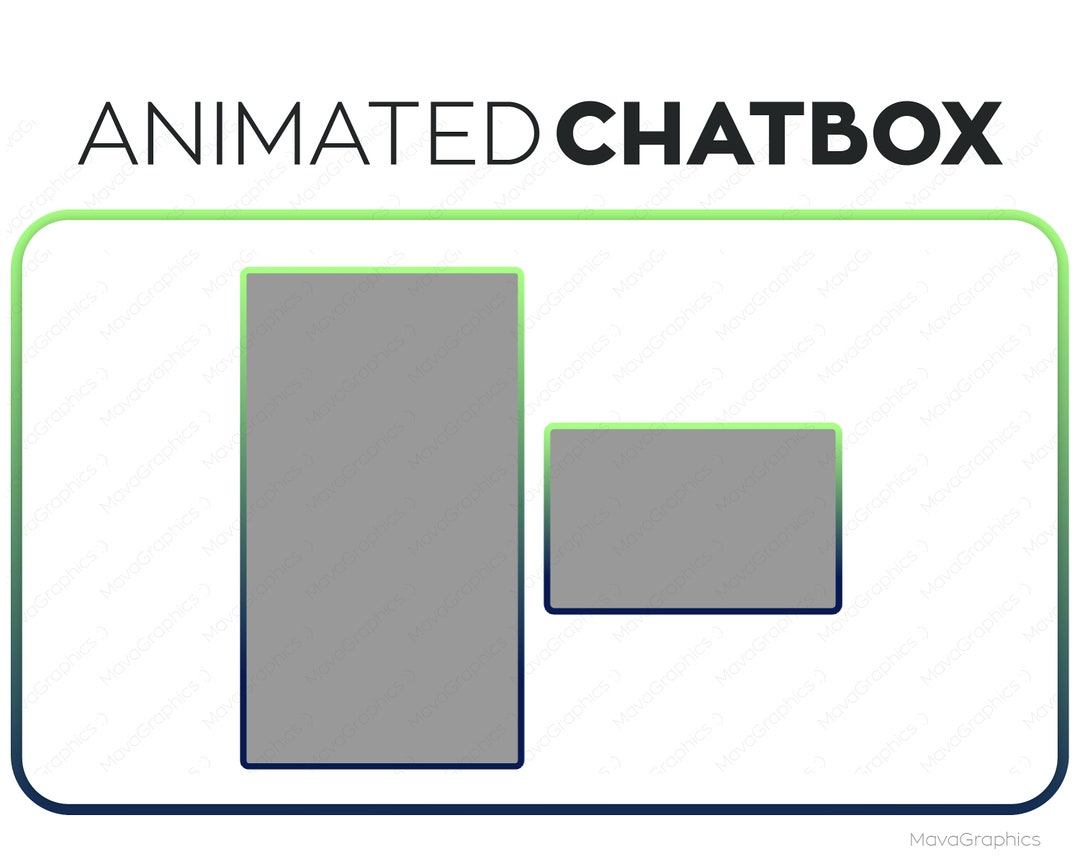 Green Blue Chatbox Overlay for Streamers | Premade Twitch Streamlabs ...
