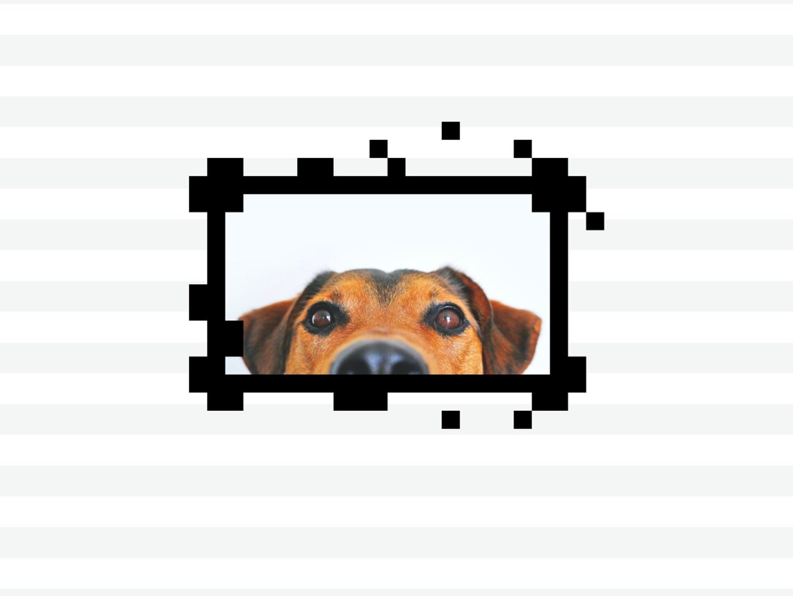 Black Pixel Webcam Frame Overlay, Webcam Border, Premade Twitch ...