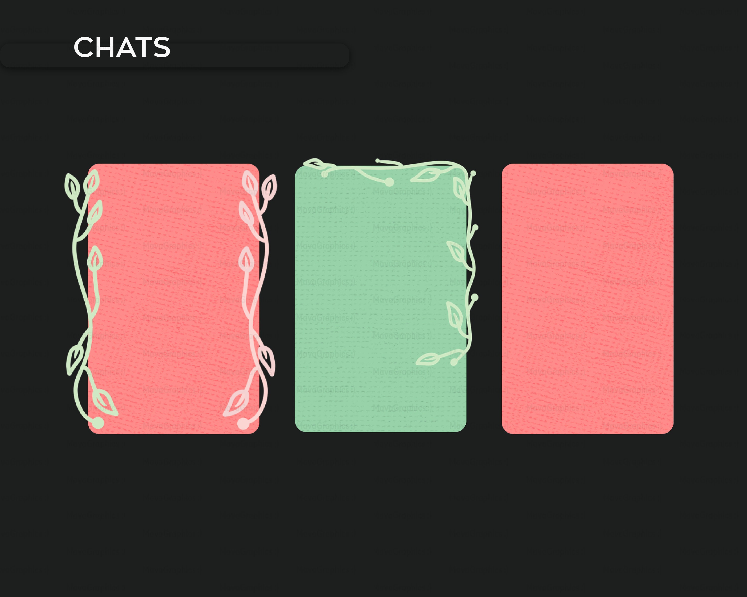 Vine Twitch Overlay for Live Streaming Premade Twitch Overlay Bundle ...
