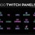 Christmas Tree Frame Overlay, Black White Webcam Border, Premade Twitch ...