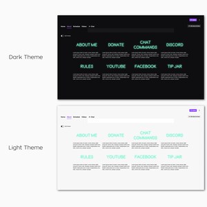 Green Neon Twitch Panels Streaming Custom Twitch PNG Panels Set Bundle ...