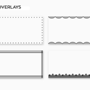 Transparent Black Twitch Streaming Overlay | Custom Twitch PNG Overlay ...