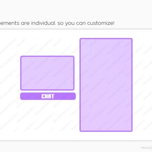 Purple Chatbox Overlay for Streamers | Premade Twitch Streamlabs OBS ...