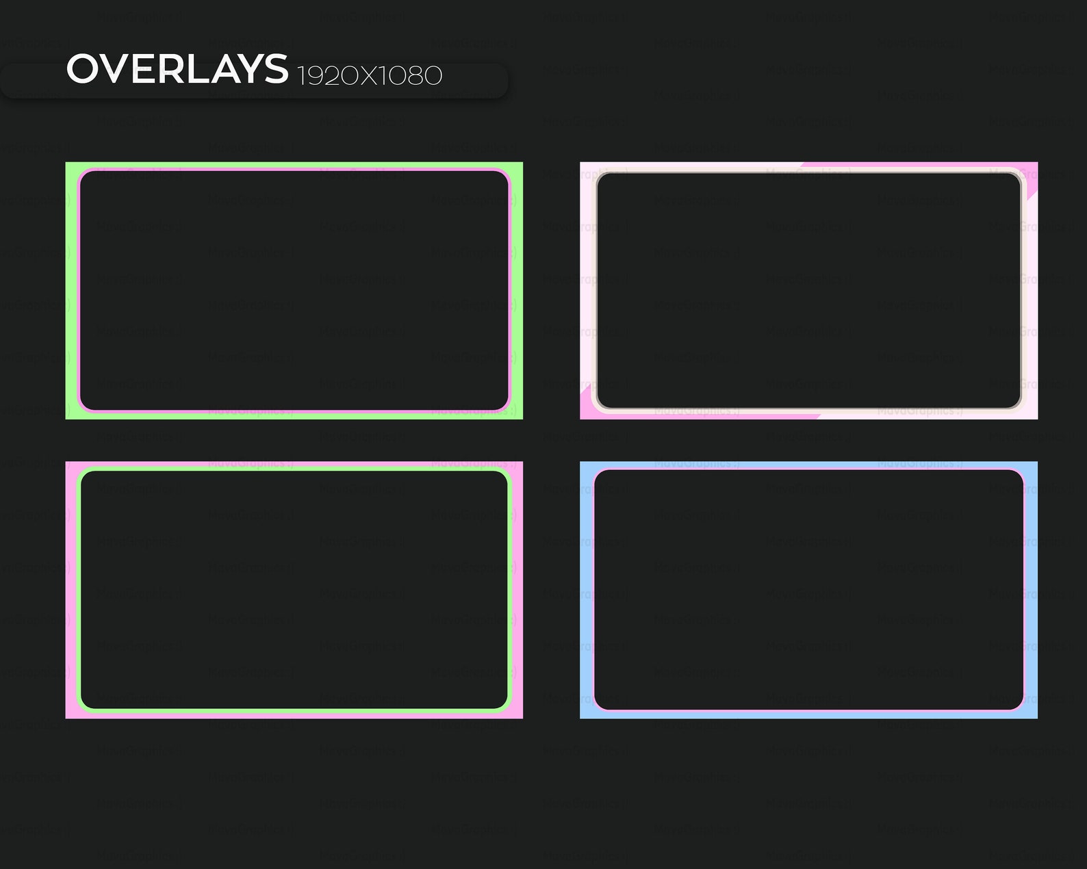Pink Bright Twitch Overlay for Live Streaming | Premade Twitch Overlay ...