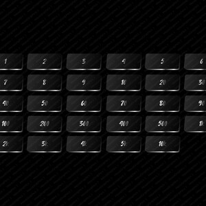 100 Black and White Twitch Panels With Numbers and Months for Streamers ...