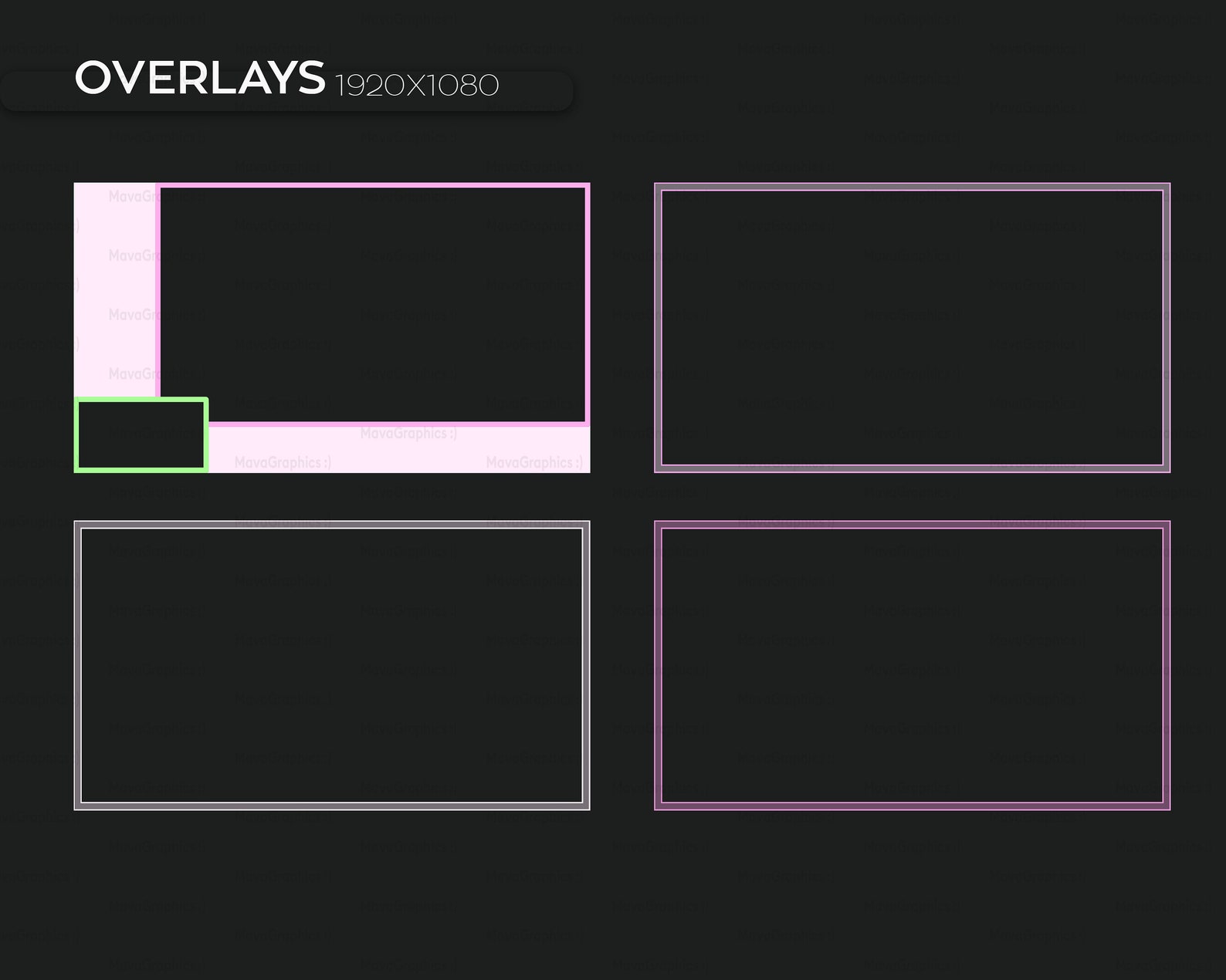 Pink Bright Twitch Overlay for Live Streaming Premade Twitch Overlay ...