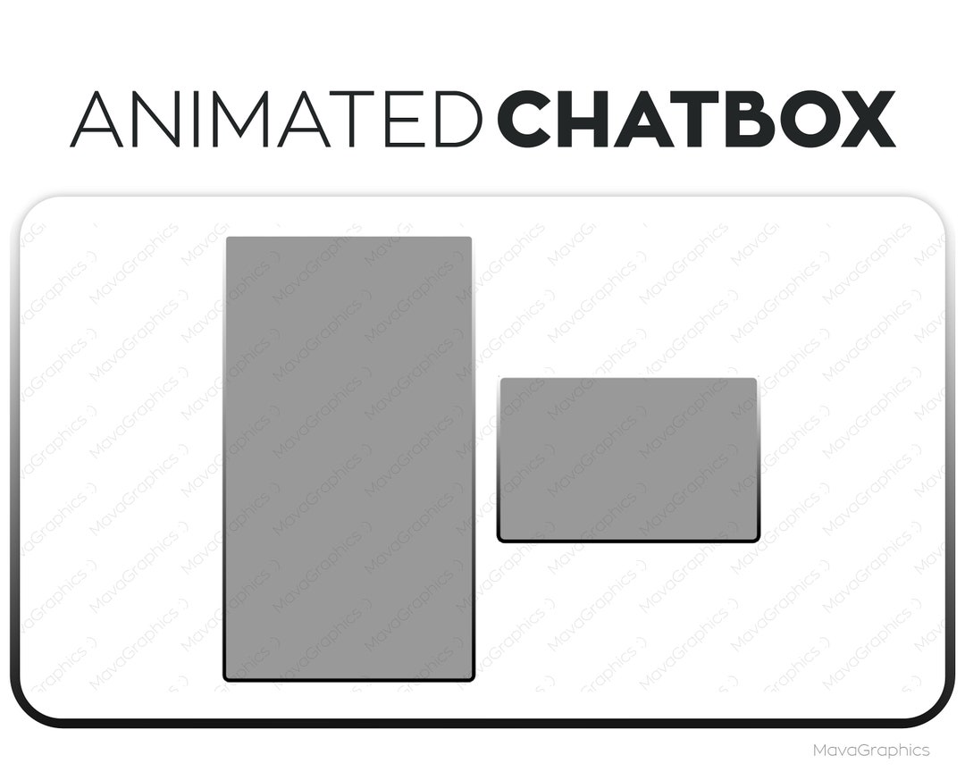 Black White Chatbox Overlay for Streamers, Premade Twitch Streamlabs ...