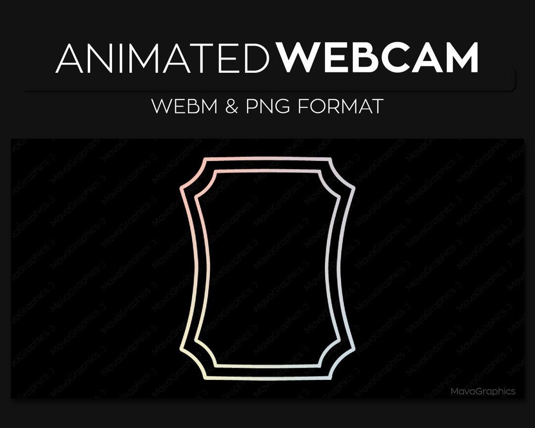 Animated Webcam Frame Overlay, Webcam Border, Premade Twitch Streamlabs ...