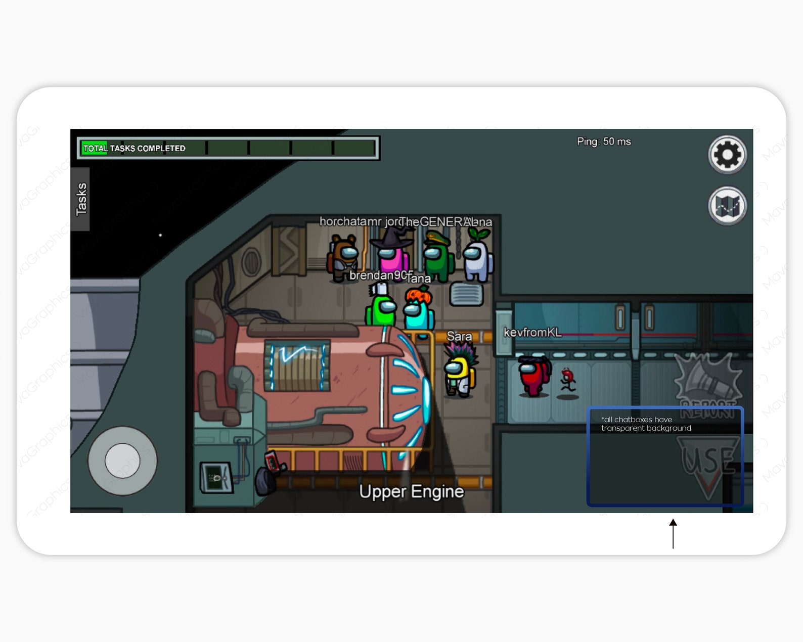 Light Blue Dark Blue Chatbox Overlay for Streamers | Premade Twitch ...
