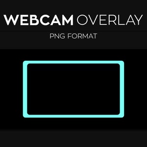 Light Green Webcam Frame Overlay, Webcam Border, Custom Twitch ...
