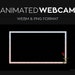 Animated Black Blob Slime Lava Lamp Effect, Webcam Frame for Streaming ...