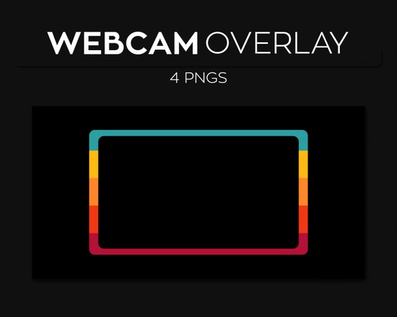 Retro Webcam Frame Streaming Overlay Webcam Border Custom | Etsy Australia