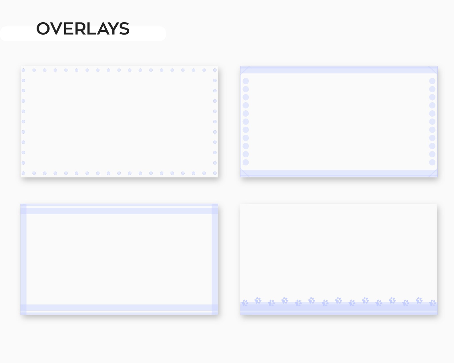 Pastel Purple Transparent Twitch Streaming Overlay Custom - Etsy