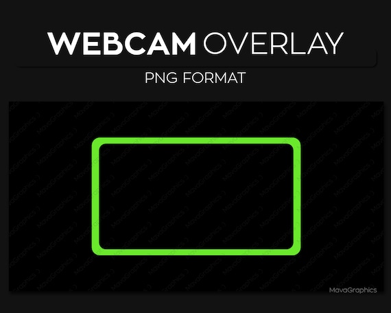 Green Webcam Frame Overlay Webcam Border Premade Twitch | Etsy UK