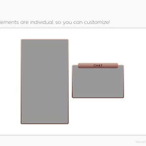 Dark Brown Light Brown Chatbox Overlay for Streamers Premade - Etsy