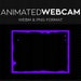 Animated Purple Blob Slime Lava Lamp Effect, Webcam Frame for Streaming ...