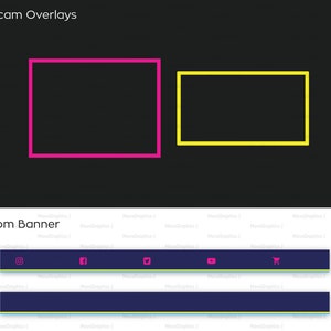 Colorful Twitch Streaming Overlay, Simple Custom Overlay Bundle for OBS ...