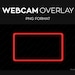 Red Webcam Frame Overlay, Premade Twitch Streamlabs OBS Facecam Overlay ...