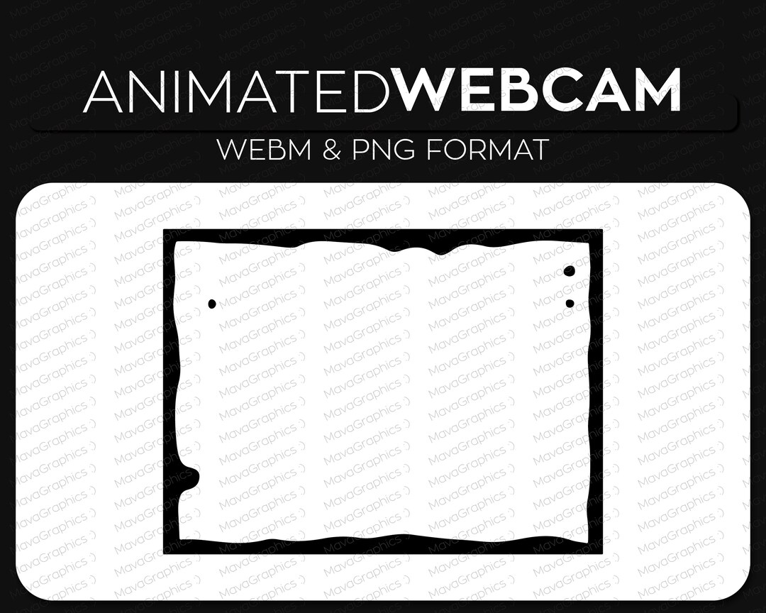 Animated Black Blob Slime Lava Lamp Effect, Webcam Frame for Streaming ...