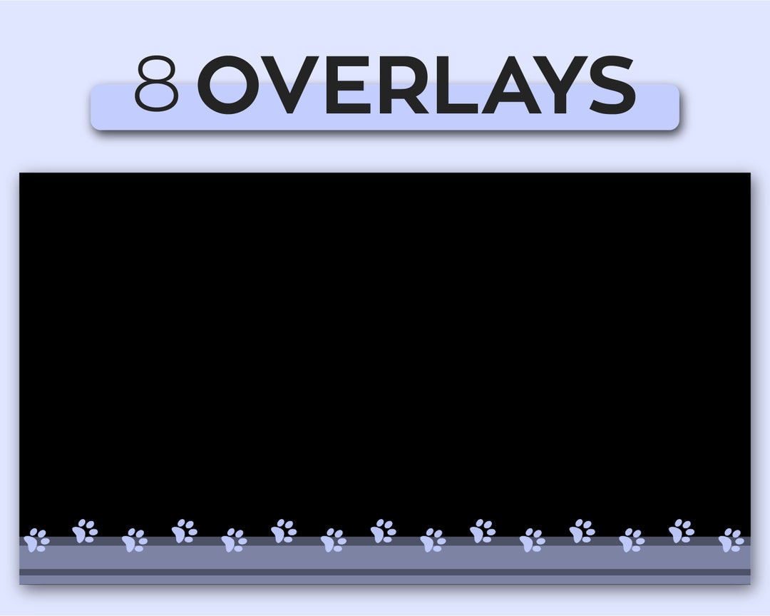 Pastel Purple Transparent Twitch Streaming Overlay | Custom Twitch PNG ...