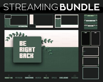 Pastel Weed Twitch Overlay for Live Streaming | Premade Twitch Overlay ...