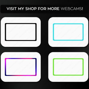 Orange Yellow Webcam Frame Overlay, Webcam Border, Custom Twitch ...