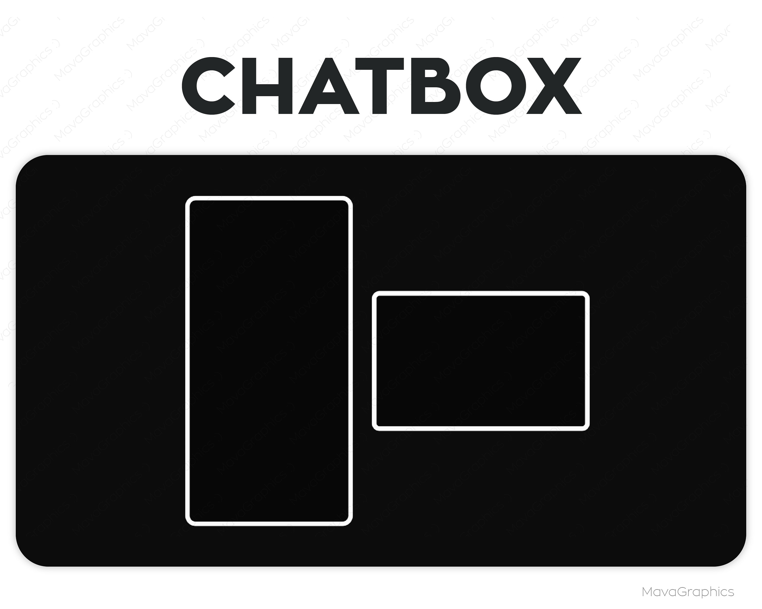 White Chatbox Overlay voor Streamers Vooraf gemaakte Twitch Streamlabs ...