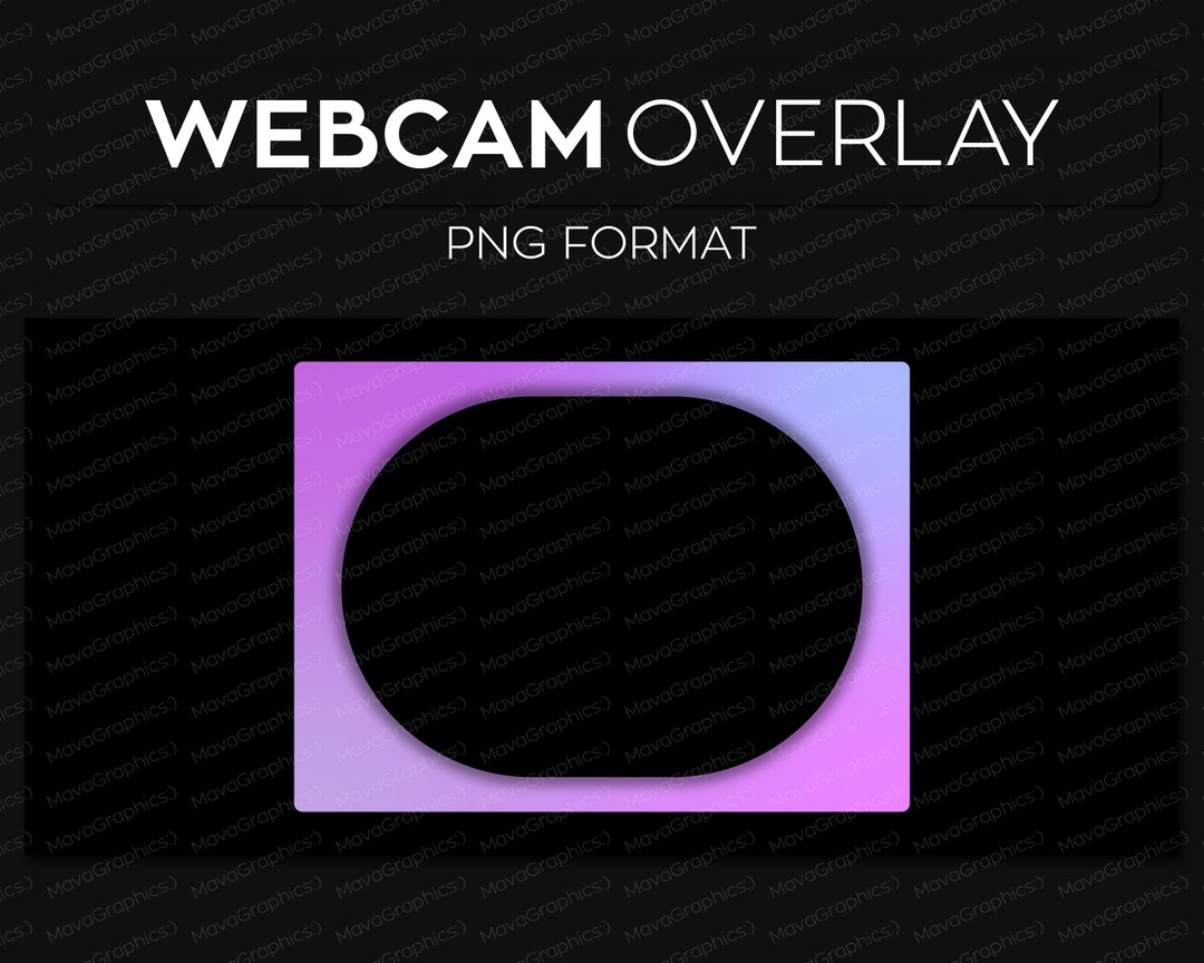 Oval Pink Webcam Frame Overlay, Webcam Border, Premade Twitch ...