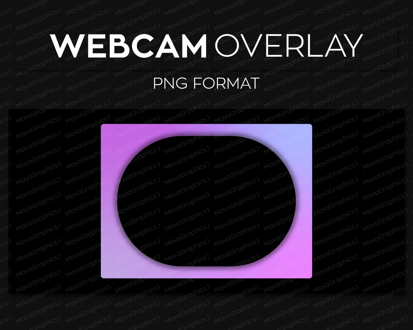 Oval Rosa Webcam Frame Overlay, Webcam Rand, Premade Twitch Streamlabs ...