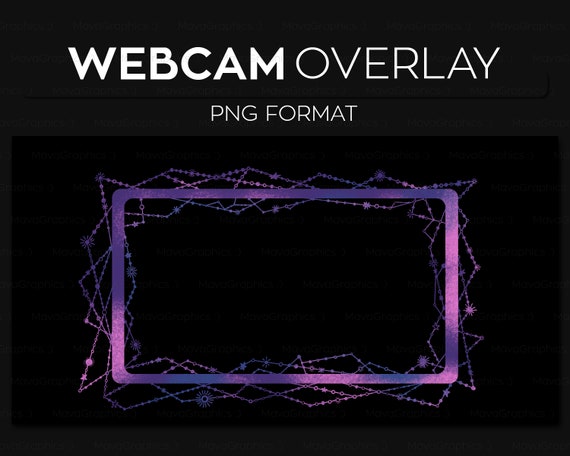 Purple Twitch Webcam Streaming Overlay Webcam Border | Etsy
