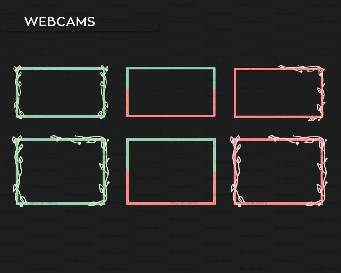 Vine Twitch Overlay for Live Streaming Premade Twitch Overlay Bundle ...