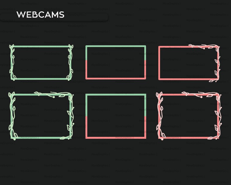 Vine Twitch Overlay for Live Streaming | Premade Twitch Overlay Bundle ...