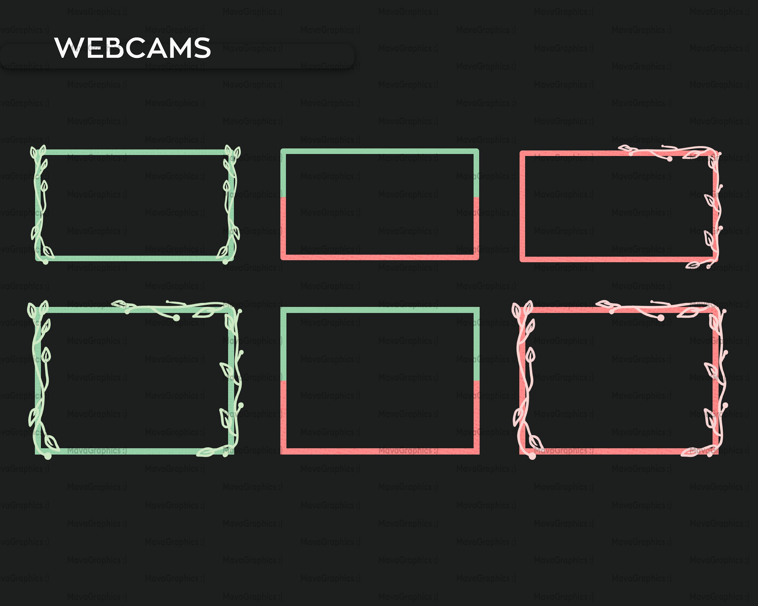 Vine Twitch Overlay for Live Streaming Premade Twitch Overlay Bundle ...