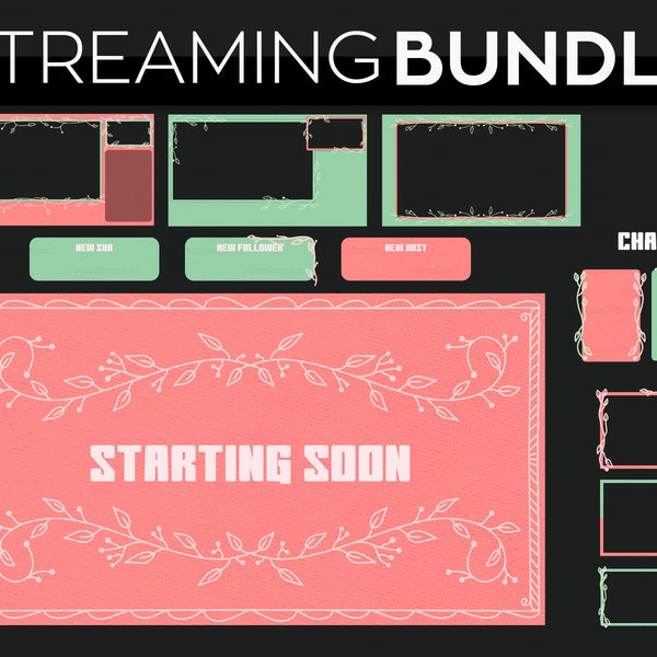 Orange Yellow Webcam Frame Overlay, Webcam Border, Custom Twitch ...