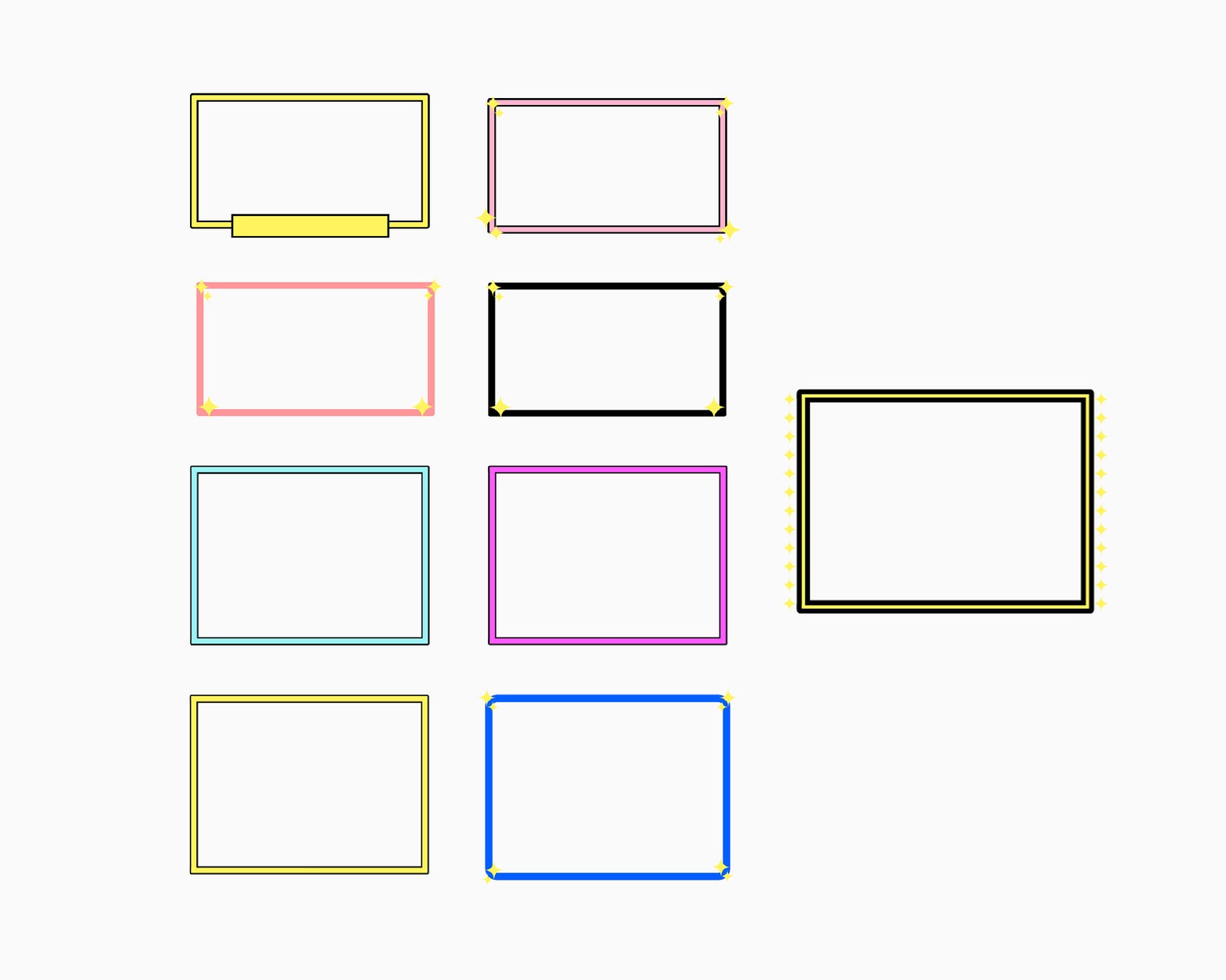 Twitch Webcam Frame Streaming Overlay Set, Custom Webcam Border for OBS ...