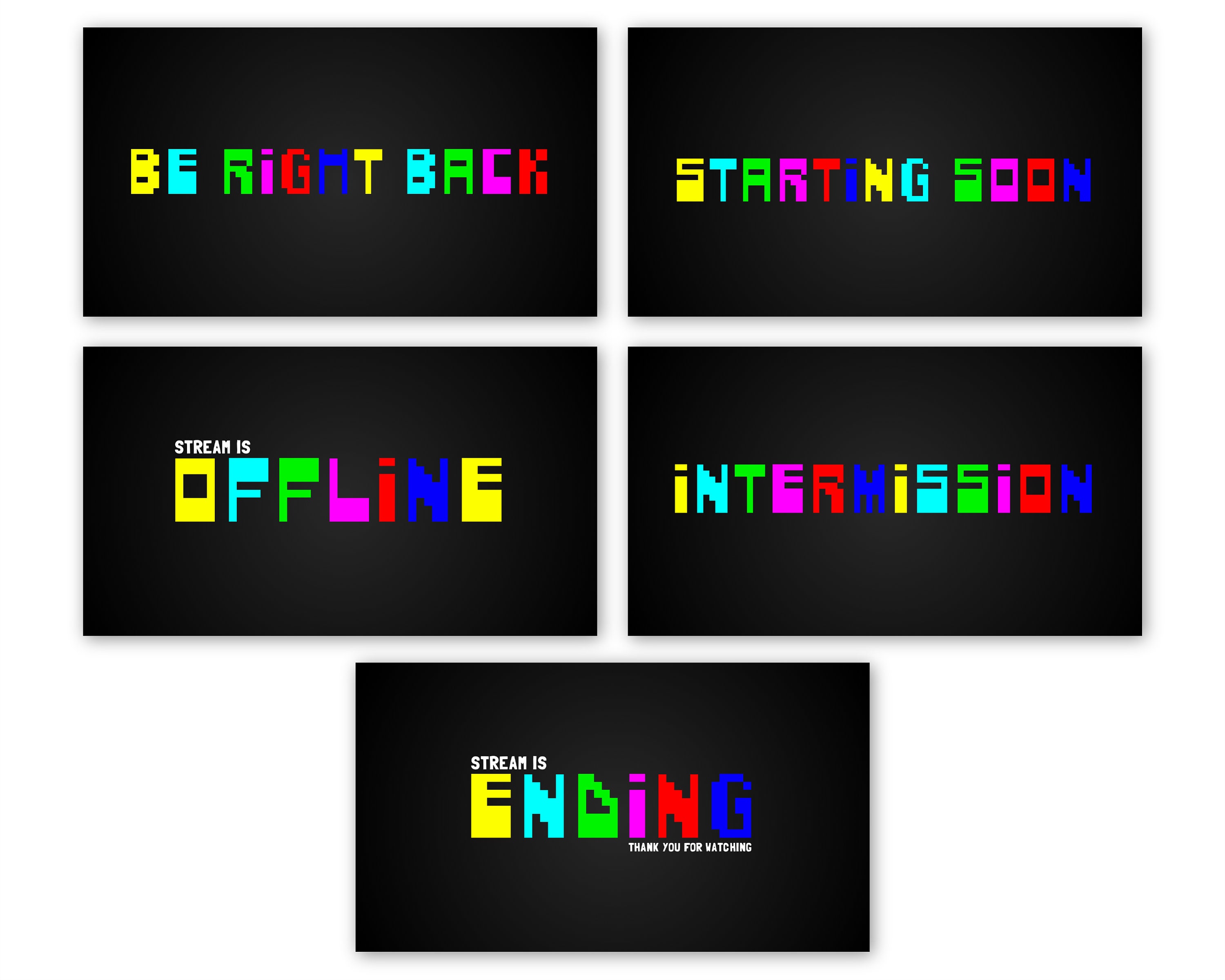 Stream Screens for Twitch | Custom PNG Banner Stream Screens for Live ...