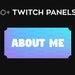 Blue Purple Twitch Panels Custom Twitch PNG Panels Set - Etsy