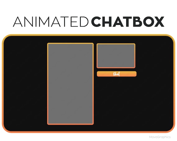 Soft Yellow Orange Chatbox Overlay for Streamers Premade - Etsy