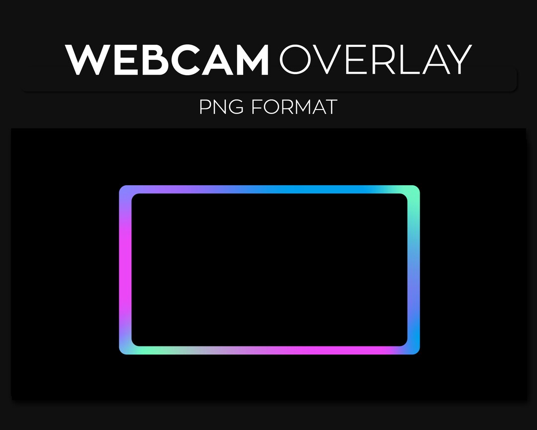 Twitch Webcam Frame Streaming Overlay, Webcam Border, Custom Twitch ...
