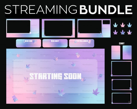 Pastel Weed Twitch Overlay for Live Streaming Premade Twitch | Etsy
