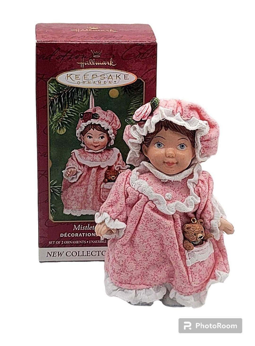 Vtg 2001 Hallmark Keepsake MISTLETOE MISS Porcelain Doll Christmas ...
