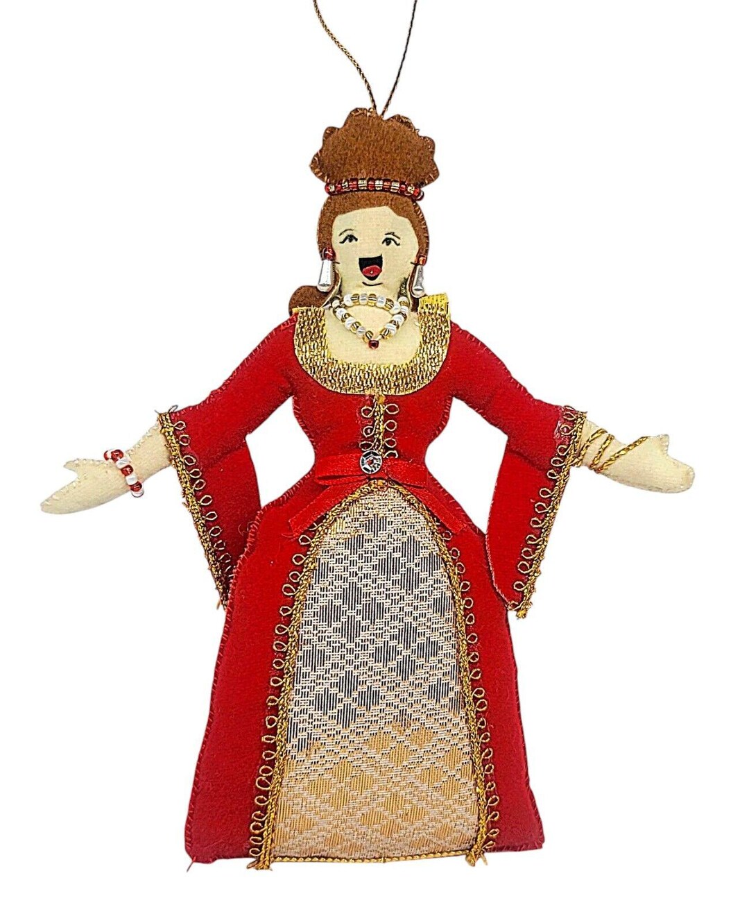 RARE St. Nicolas Embroidered Diva Opera Singer Lady Ornament 6" VHTF - Etsy